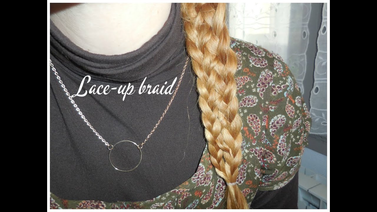 Tresse liée - Tresse à 6 brins / Lace-up braid | Happy New Hair - YouTube