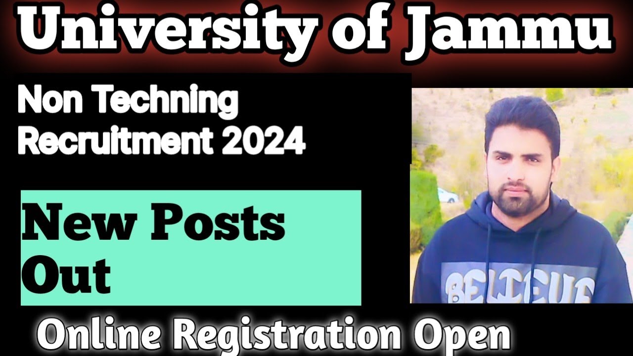 University of Jammu|| Non Teaching Recruitment 2024|| New Post's Out - YouTube