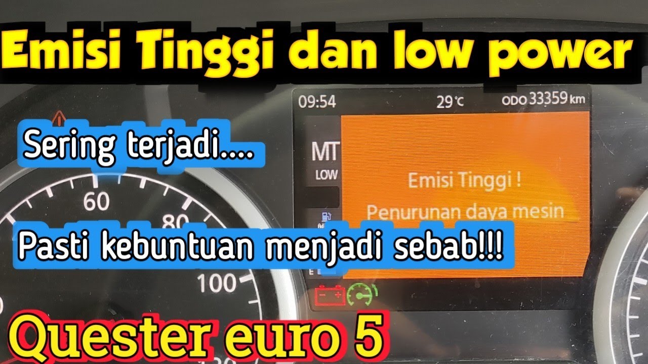 Engine low power Quester euro 5 Cwe280 emisi gas buang tinggi - YouTube