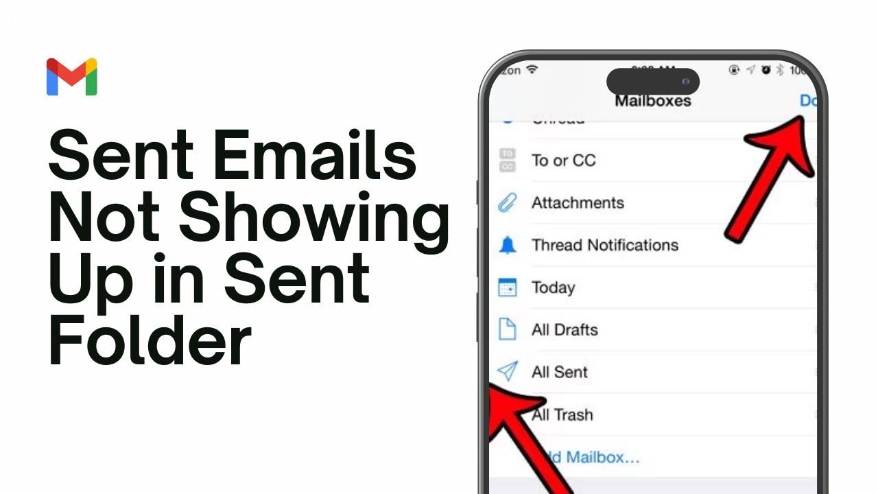 How to Fix Sent Emails Not Showing Up in Sent Folder on iPhone - YouTube