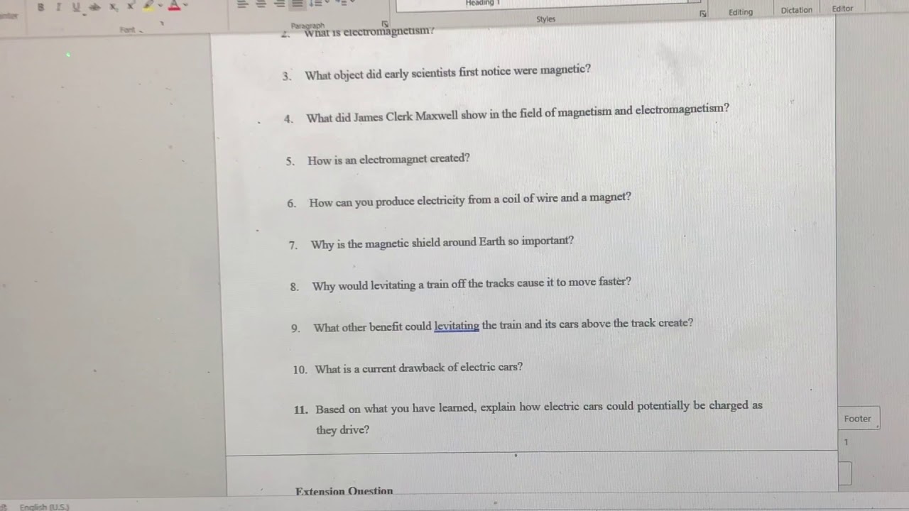 magnetism and electromagnetism questions - YouTube