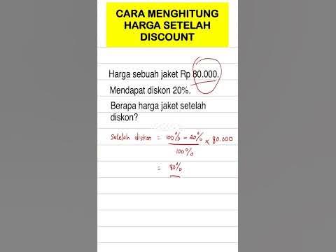 Cara Menghitung Harga Setelah Diskon - YouTube