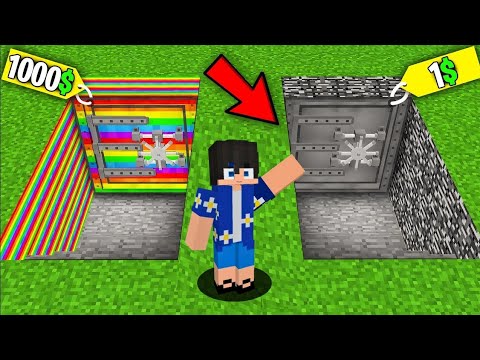 $1 VS $10000 HOLE IN MINECRAFT - YouTube