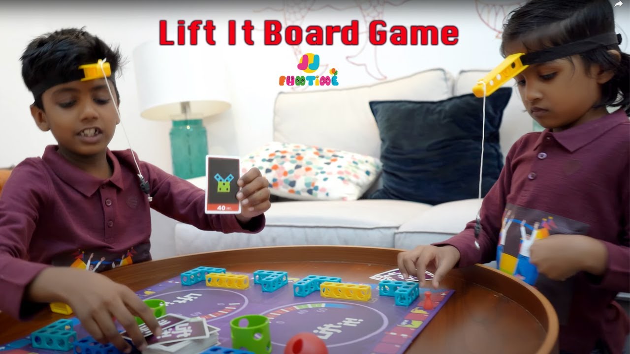 Lift It Board Game Gameplay with Jainam and Jivika - JJ Funtime - YouTube