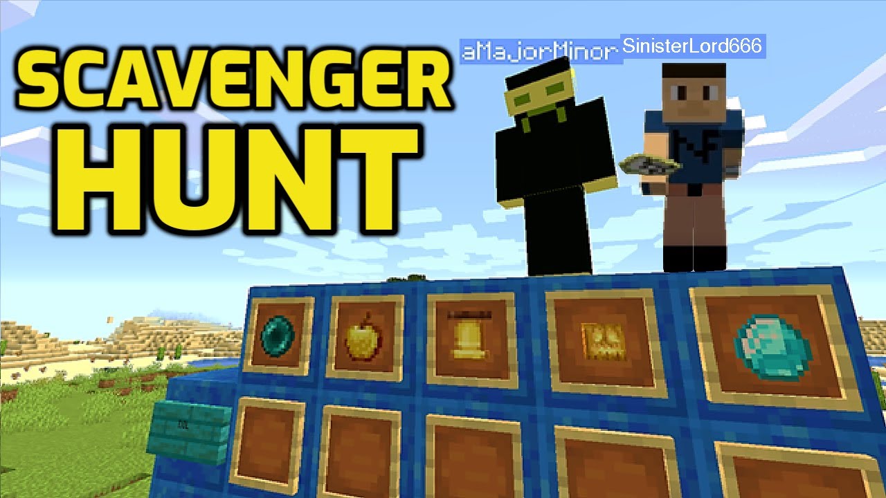 Minecraft SCAVENGER HUNT - MLG Creepers and Zombie Bullies! - YouTube