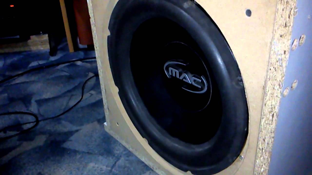 Mac Audio MP Box 300 in Custom unfinished box - YouTube
