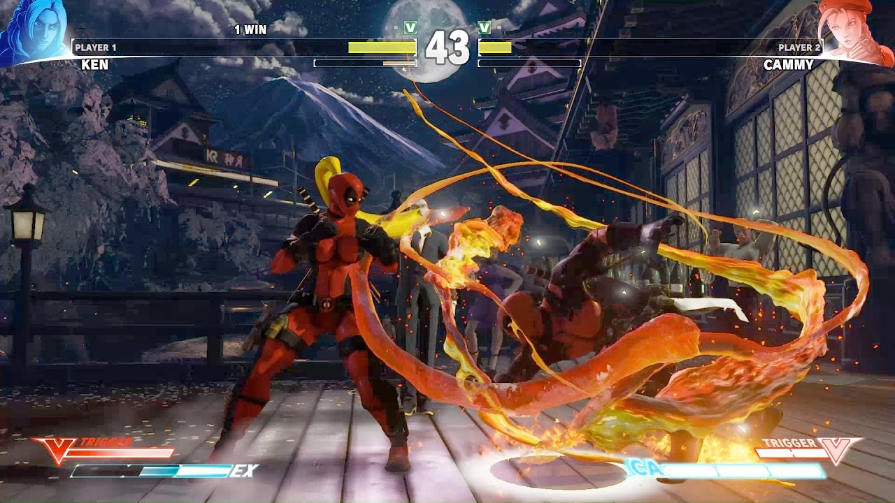 [GAMEPLAY] SFV - Deadpool VS Lady Deadpool - YouTube