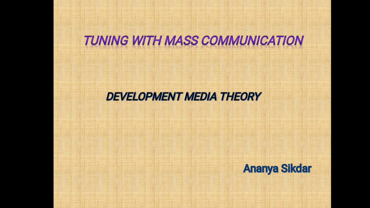Development Media Theory - YouTube
