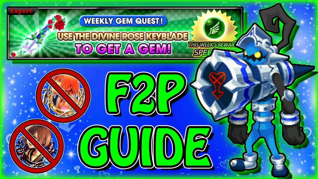 KH Union χ[Cross] F2P weekly gem Quest ~ Divine Rose - YouTube
