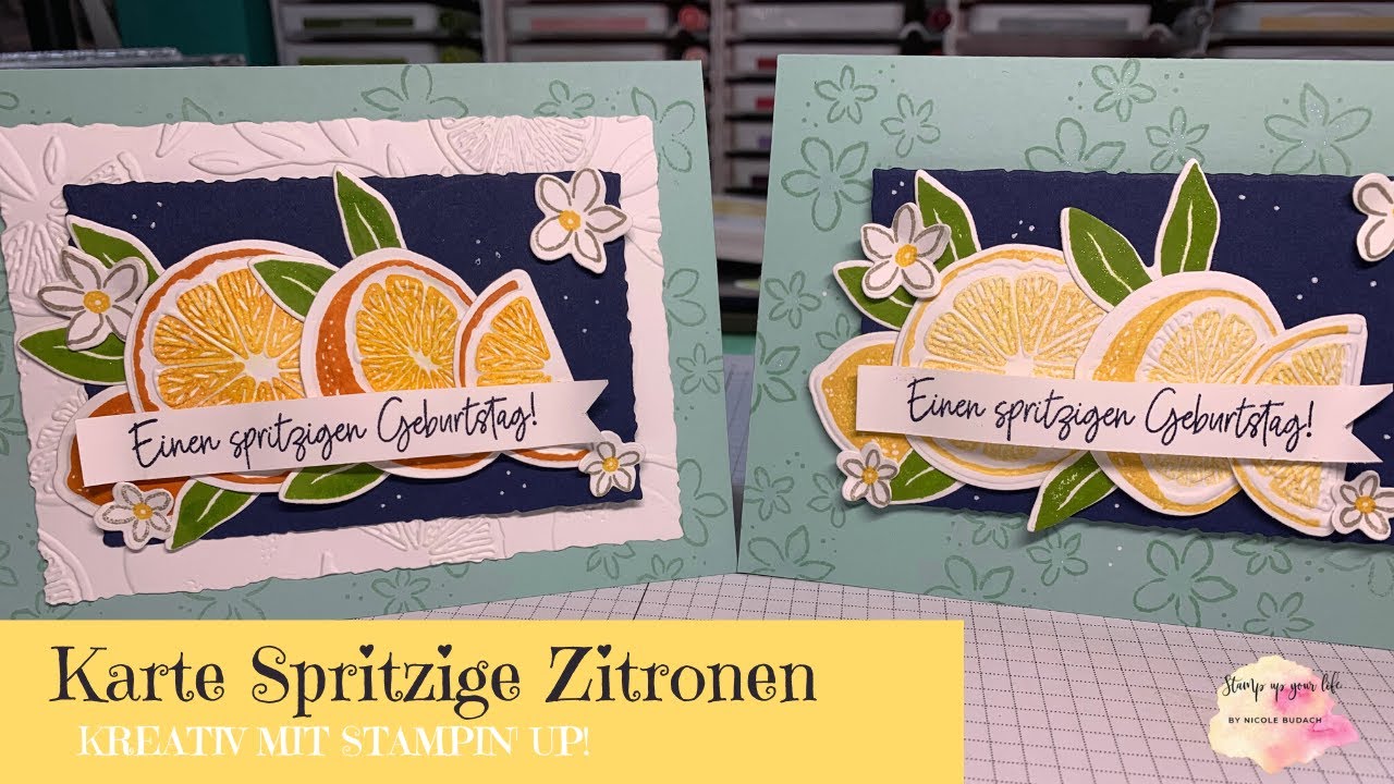 Karte mit dem Set Spritzige Zitronen - YouTube