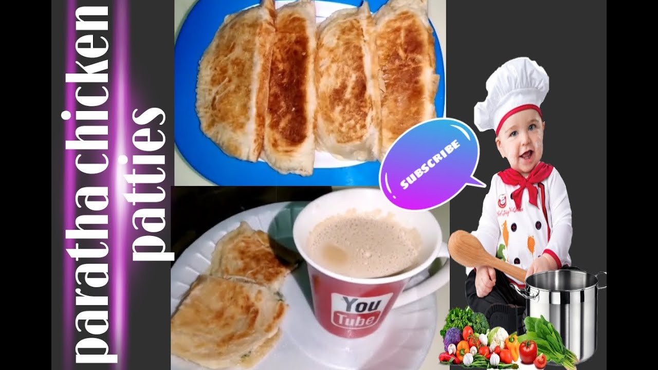Paratha chicken patties | homemade patties | chicken mix veggies ...