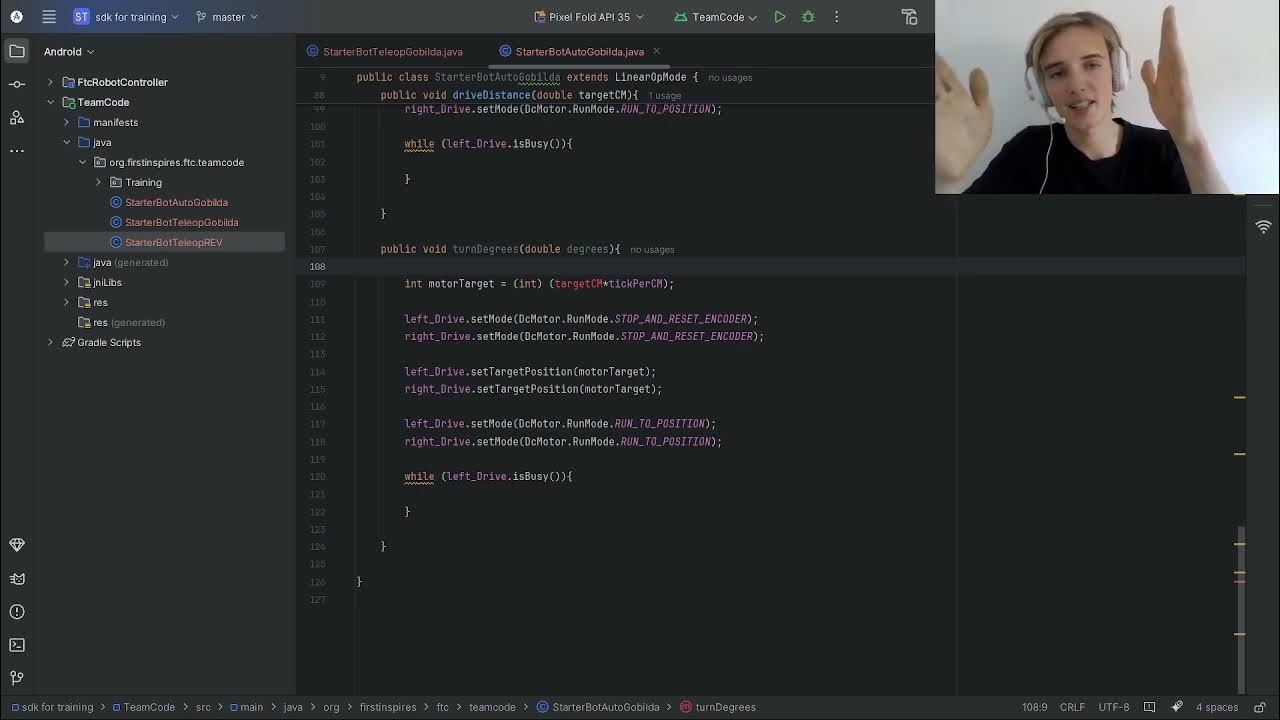 Programming The Gobilda Into The Deep Starter Bot Session 3 - YouTube