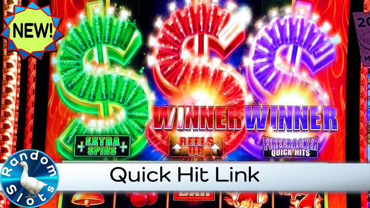 Quick Hit Link Slot Machine Win and Bonus - YouTube
