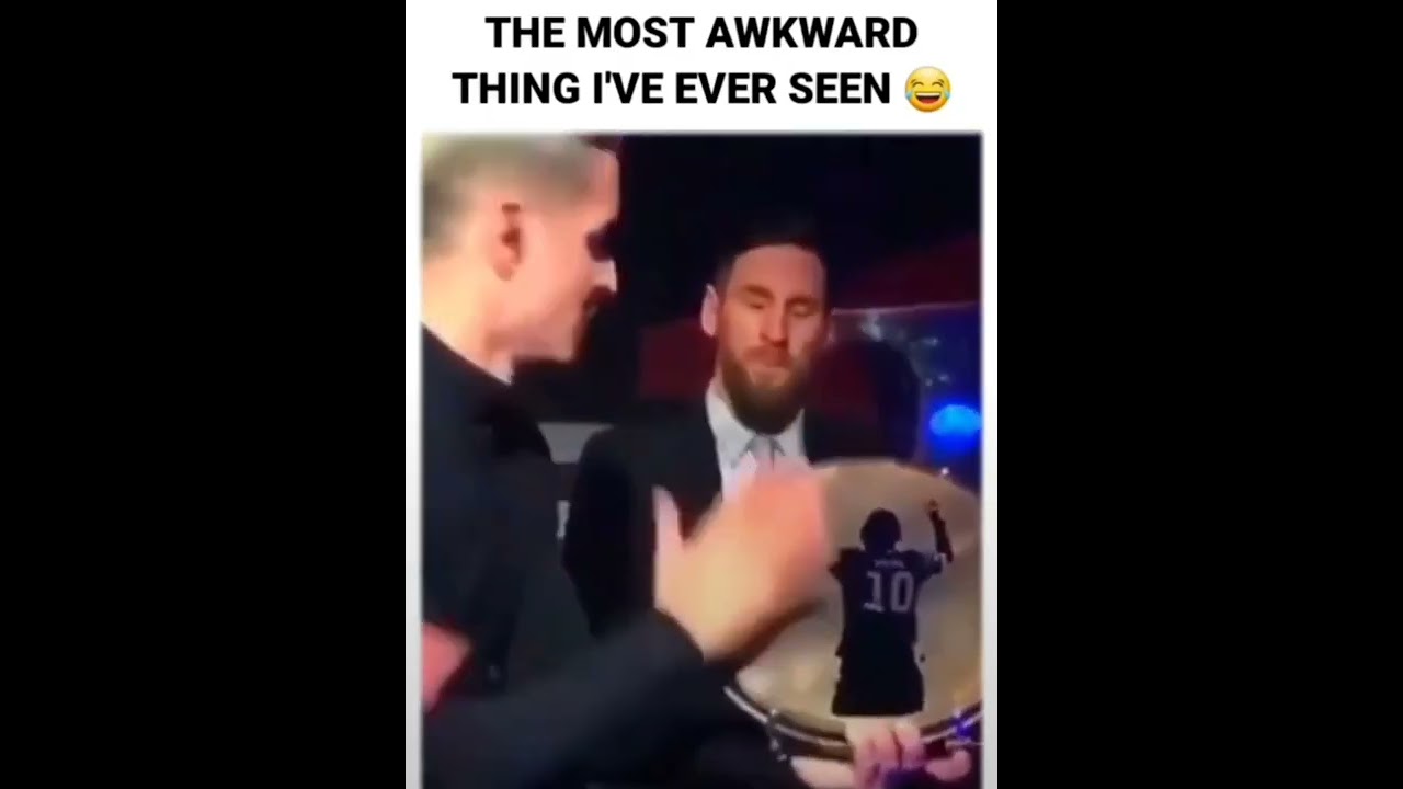 most awkward video of Messi - YouTube