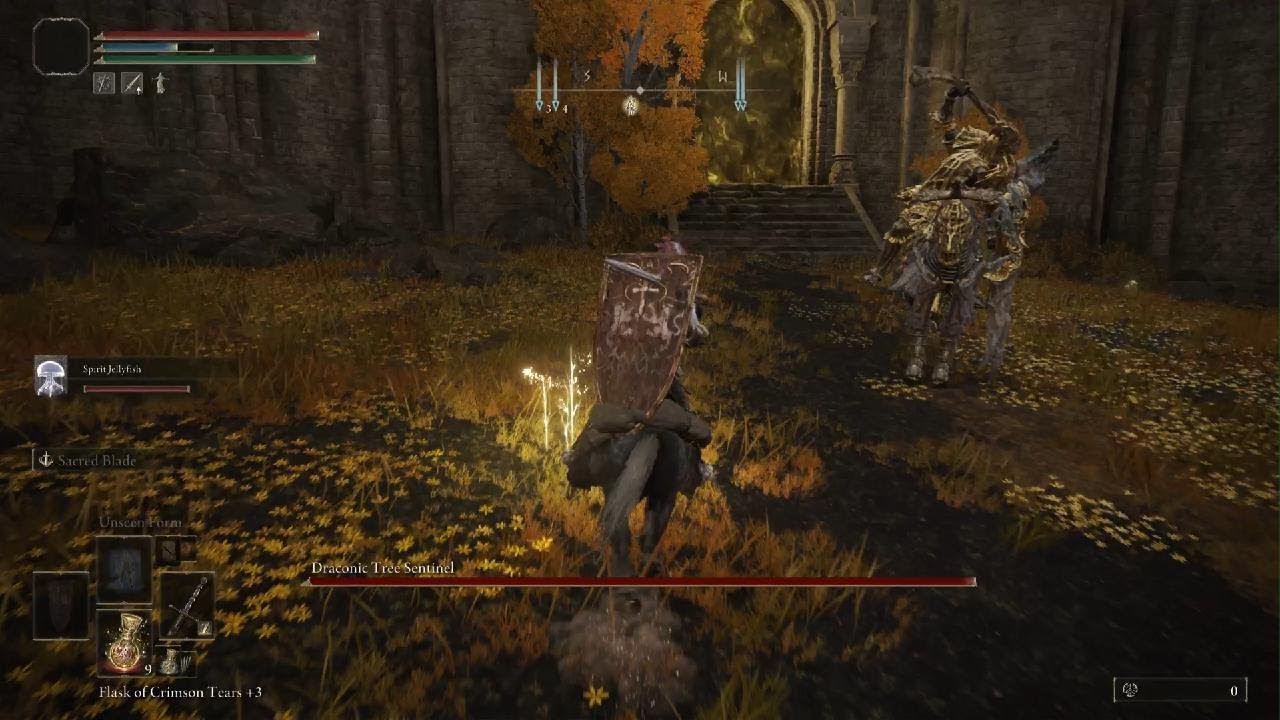 ELDEN RING_draconic tree sentinel bossfight - YouTube
