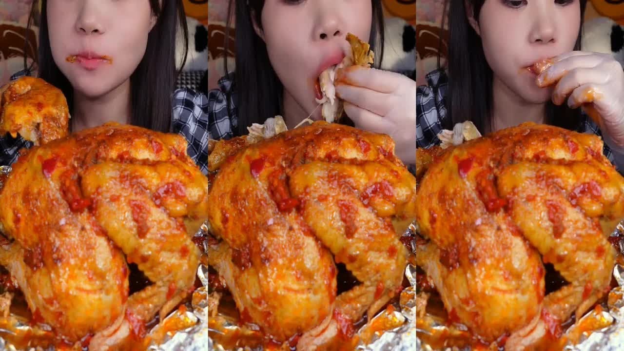 ASMR MUKBANG | Spicy Fried Chicken, Crispy Pork Belly, Soup Dumplings ...