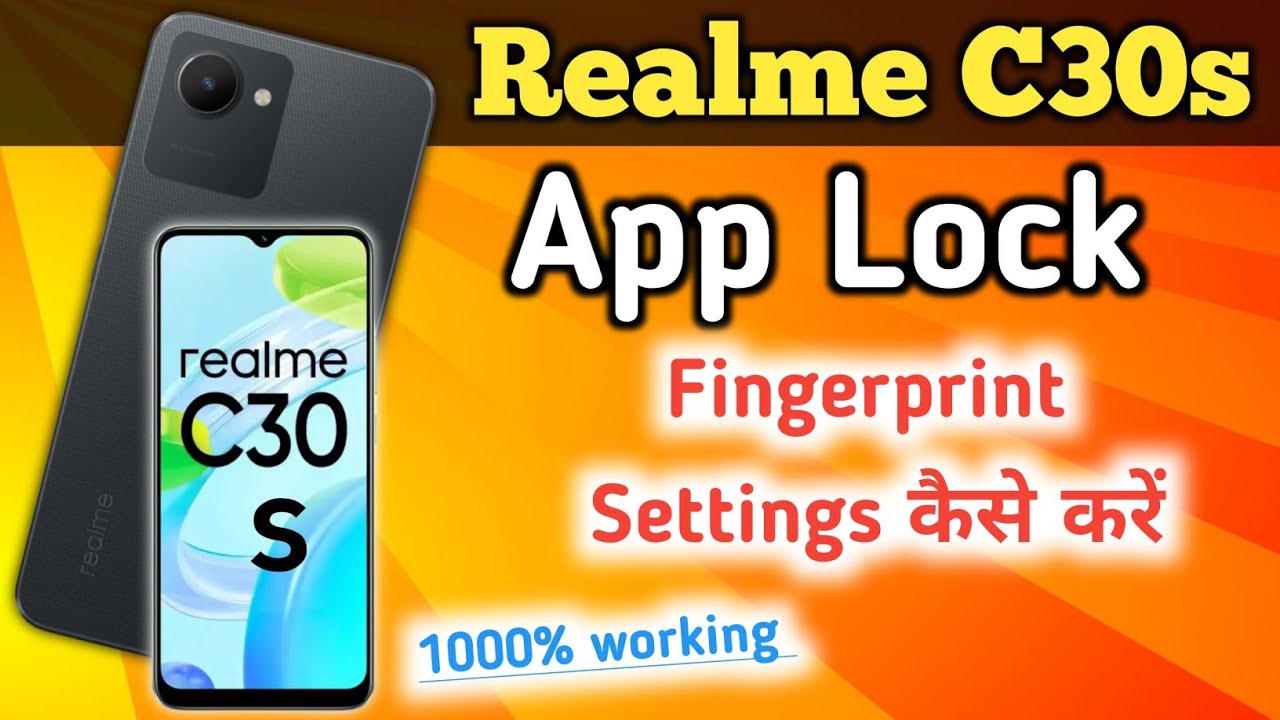 How to set app lock in realme C30s/Realme c30s app lock kaise lagaye ...