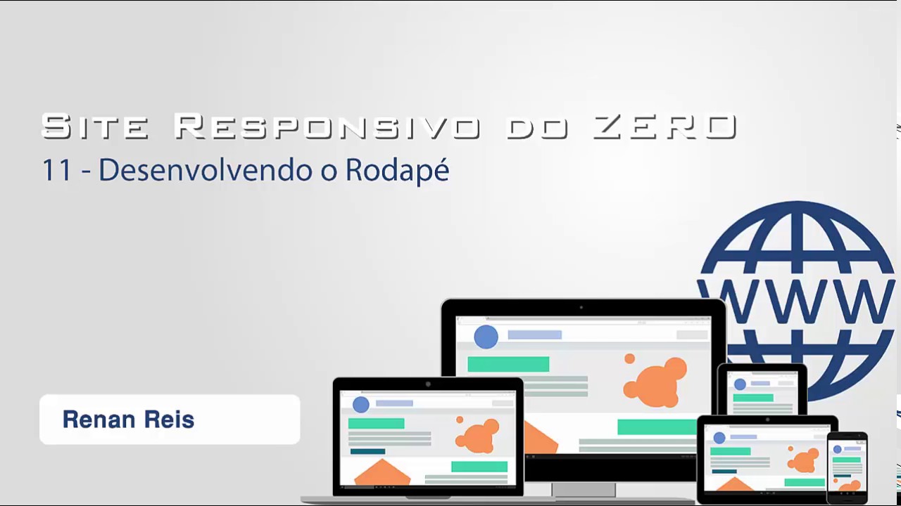 #11 Desenvolvendo o Rodapé - Site Responsivo - YouTube