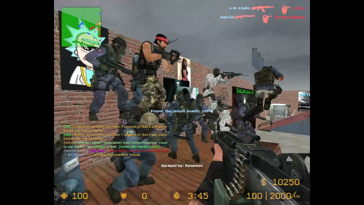 zm lila panic map in Counter-Strike: Source (CSS) - Zombies (65) - YouTube