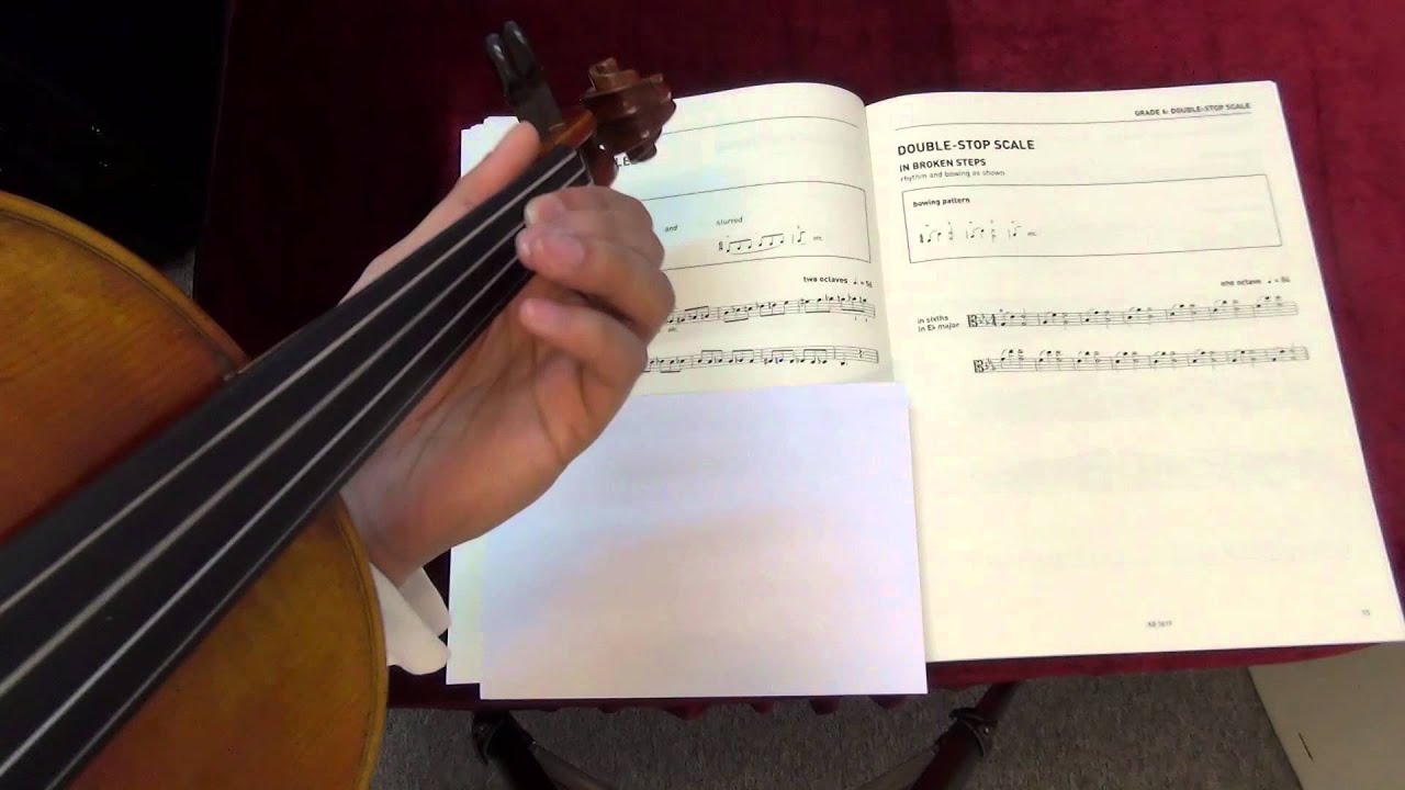 ABRSM Viola Grade 6 scales and arpeggios - Chromatic scale starting on ...