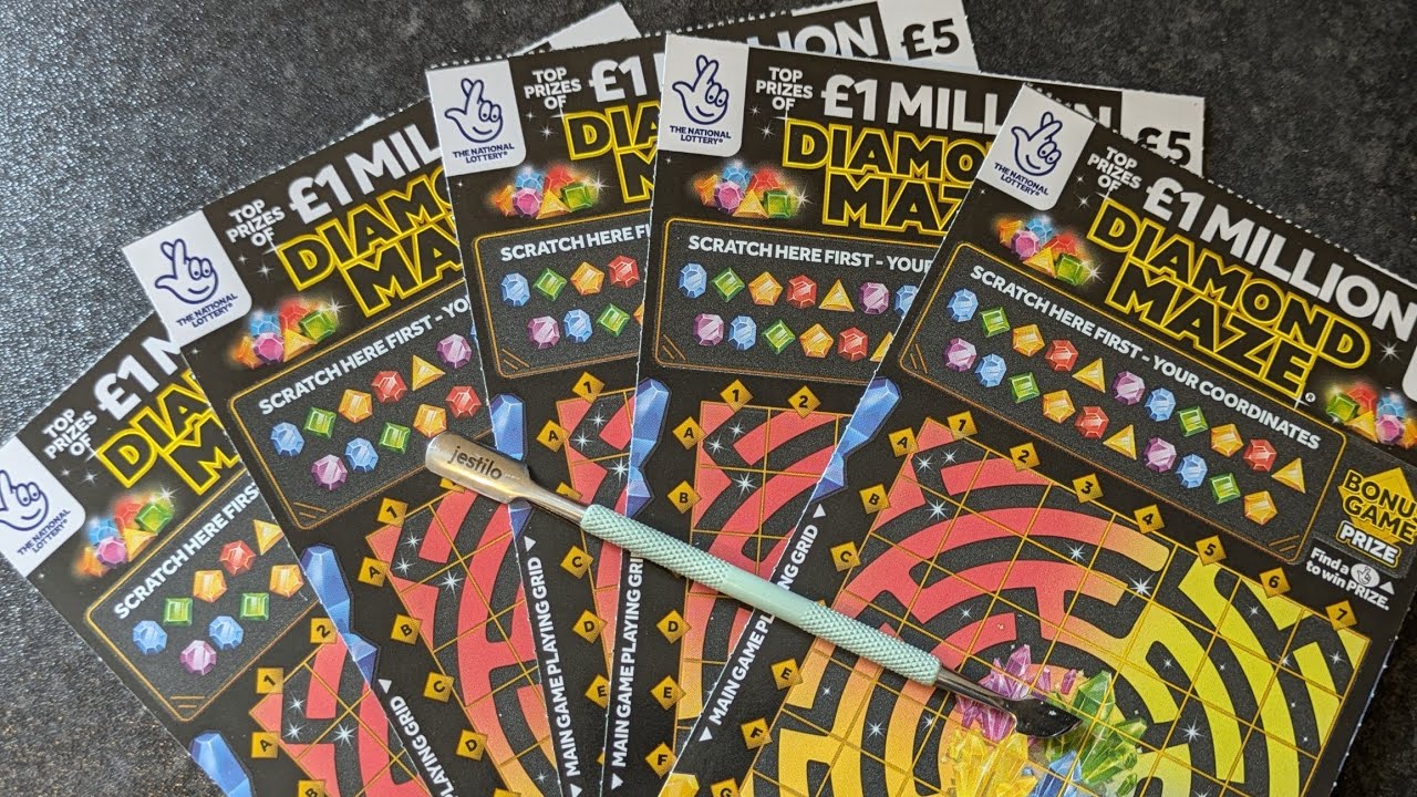 £25 New Diamond Maze National Lottery Scratch Cards - YouTube