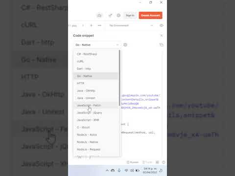 Como generar código para consumir un API desde Postman en C# , Python ...