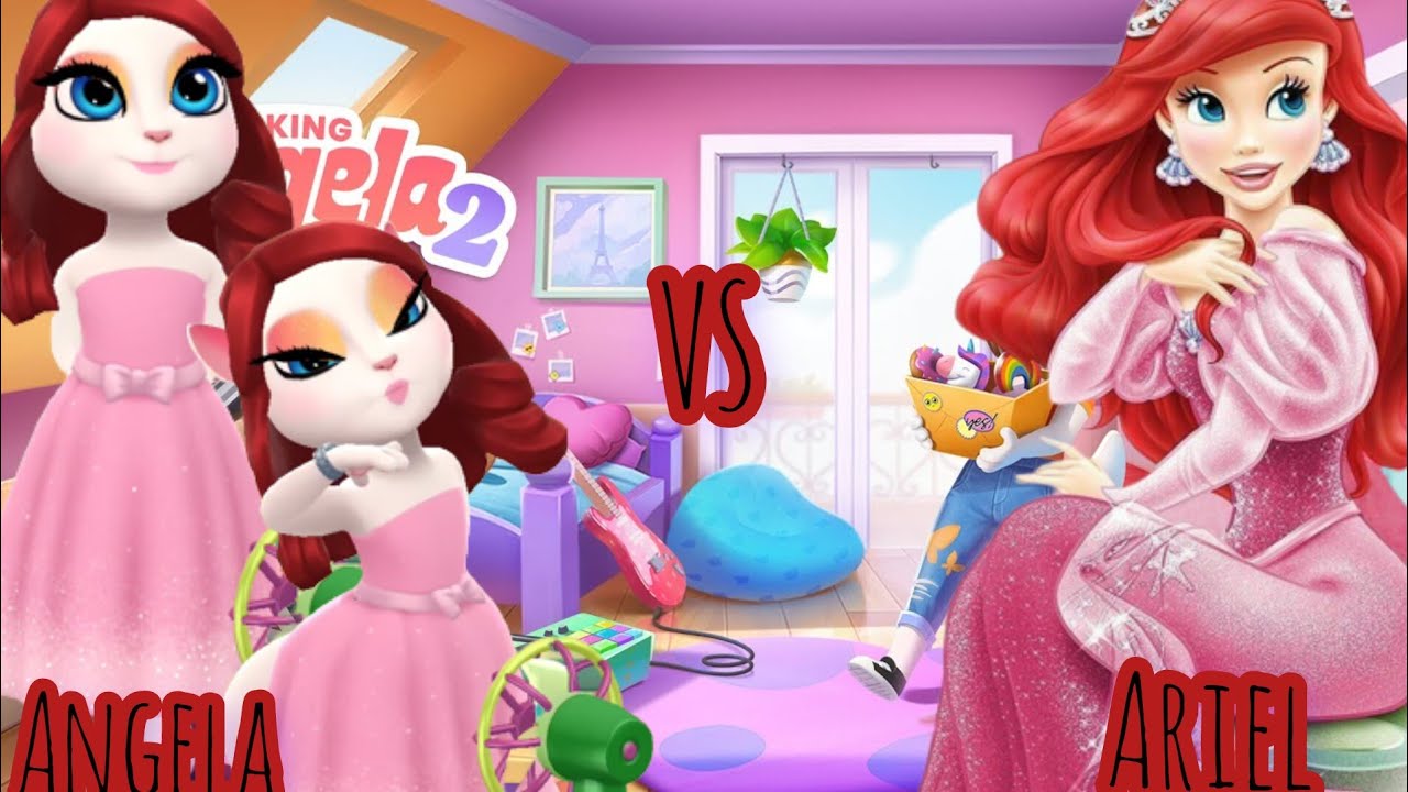 My Talking Angela 2-Little Ariel Mermaid Makeover-Cosplay - YouTube