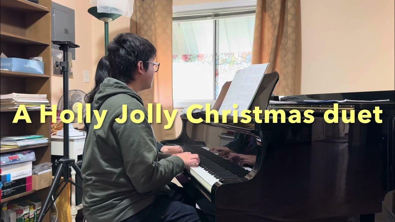 A Holly Jolly Christmas piano duet - YouTube