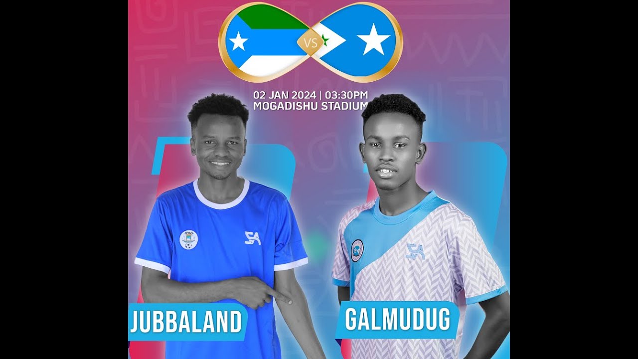 Toos : Jubbaland Vs Galmudug, Ciyaaraha Maamul Goboleedyada LIVE - YouTube