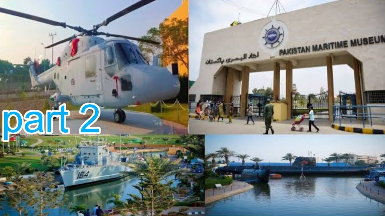 Maritime Museum in Karachi / یہاں پر بہت ساری ships اور submarine موجود ...