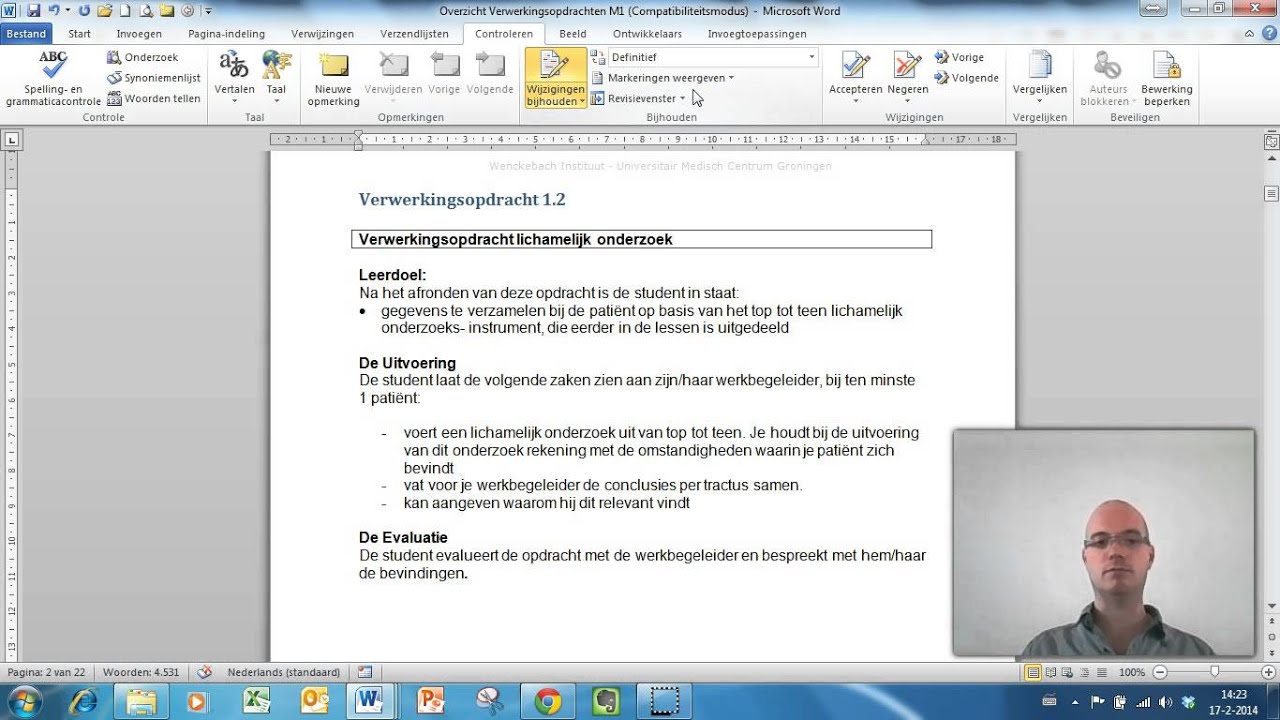 Wijzigingen bijhouden in Word 2010 - YouTube