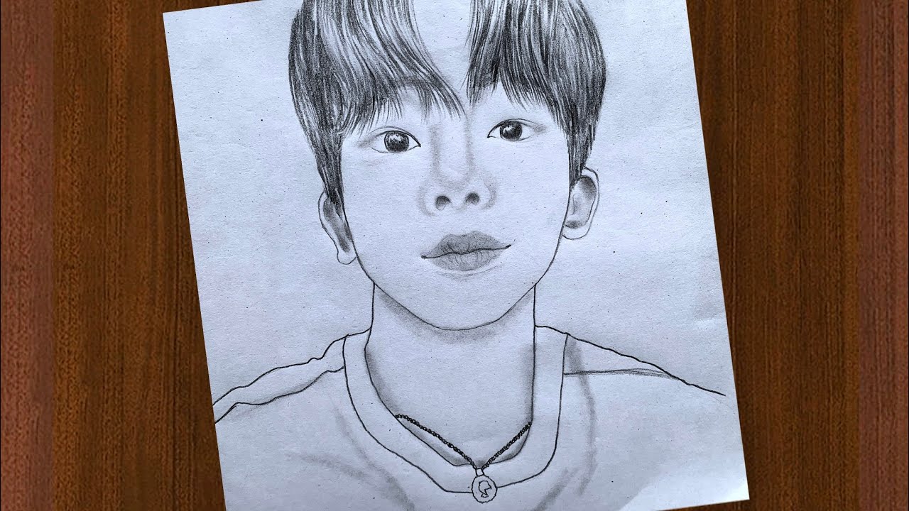 How to draw a Korean guy | Oppo drwaing | Pencil art - YouTube