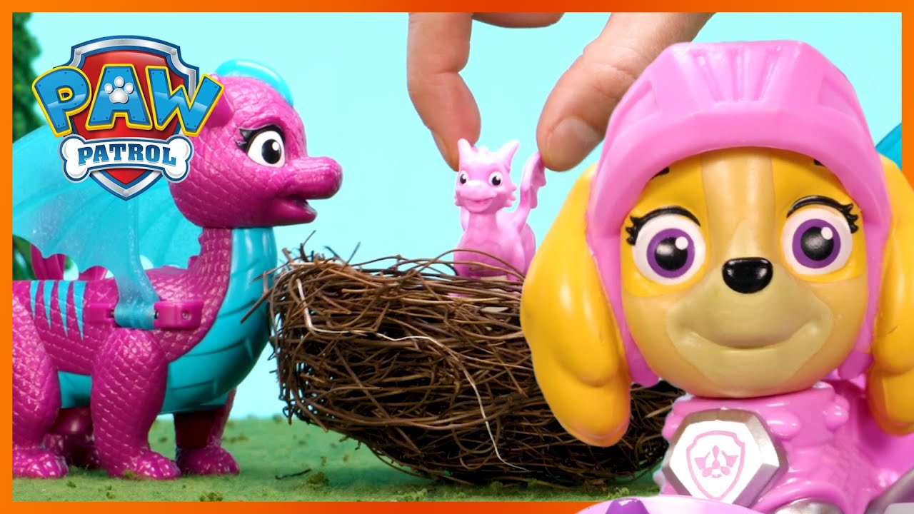 PAW Patrol Rescue Knights Return a Dragon Egg! | PAW Patrol Compilation ...