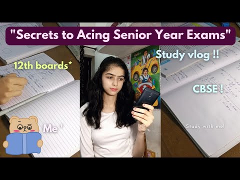 Secrets to Acing Senior Year Exams🌸 |Study vlog 12th grade 📚 - YouTube