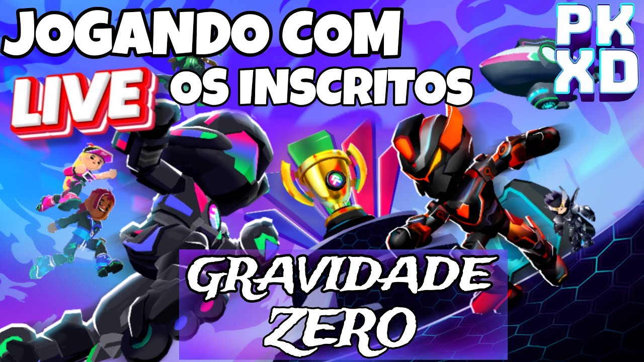 PK XD | JOGANDO COM OS INSCRITOS NA GRAVIDADE ZERO 2024 - YouTube