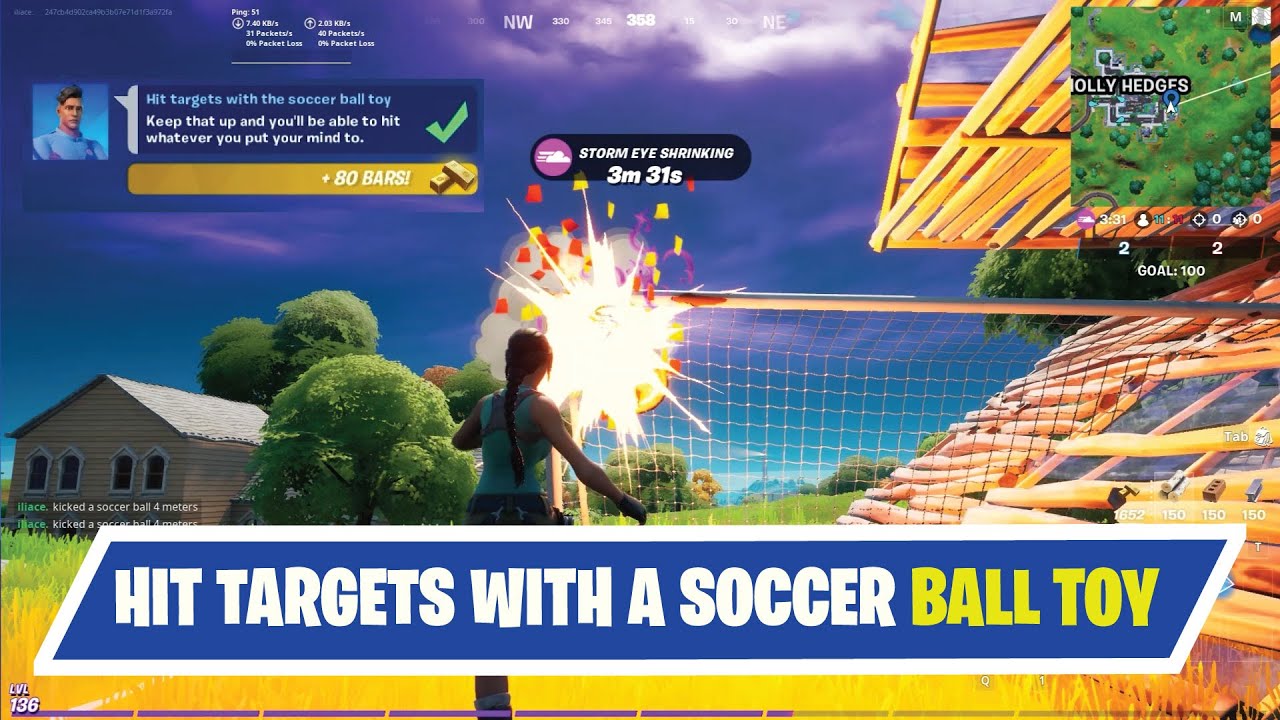 Hit Targets with a Soccer Ball Toy - Neymar Jr Challenges in Fortnite ...