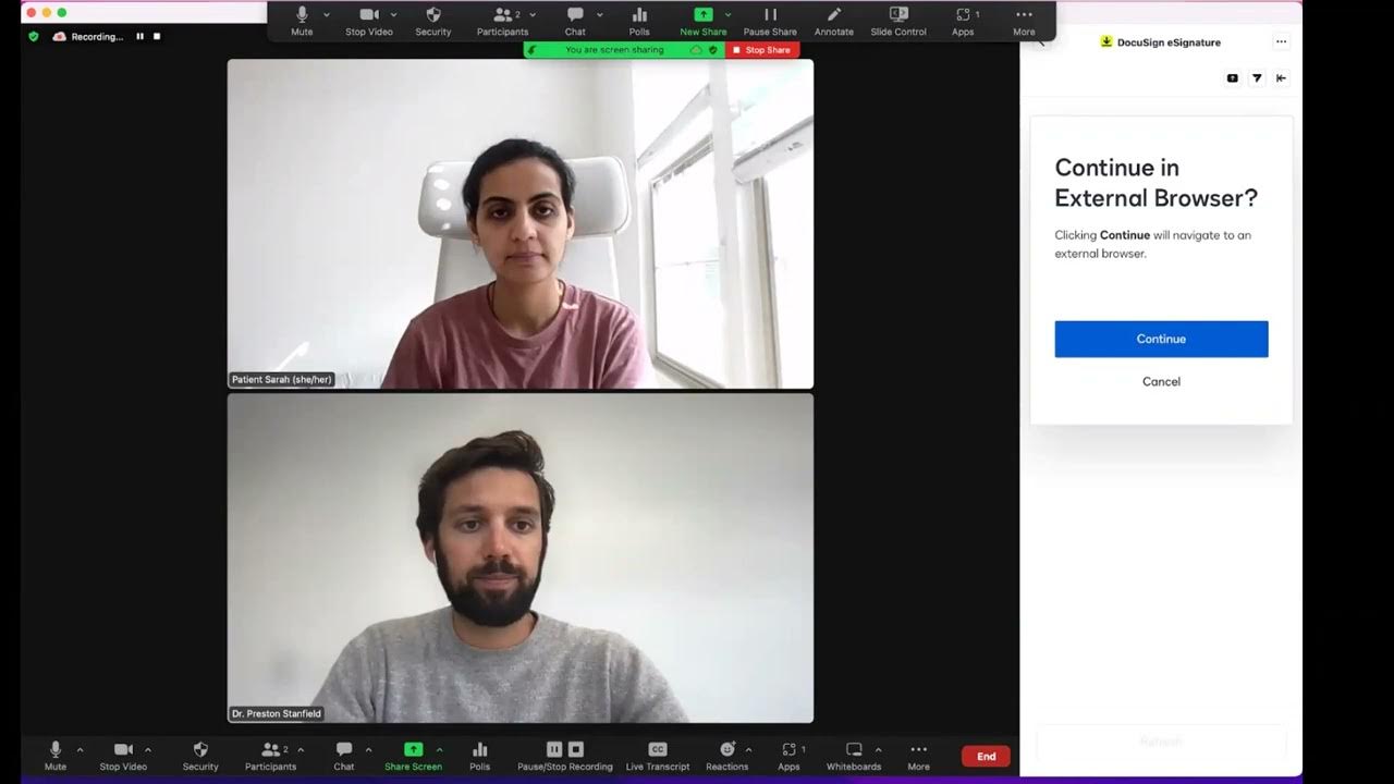 DocuSign eSignature for Zoom - YouTube