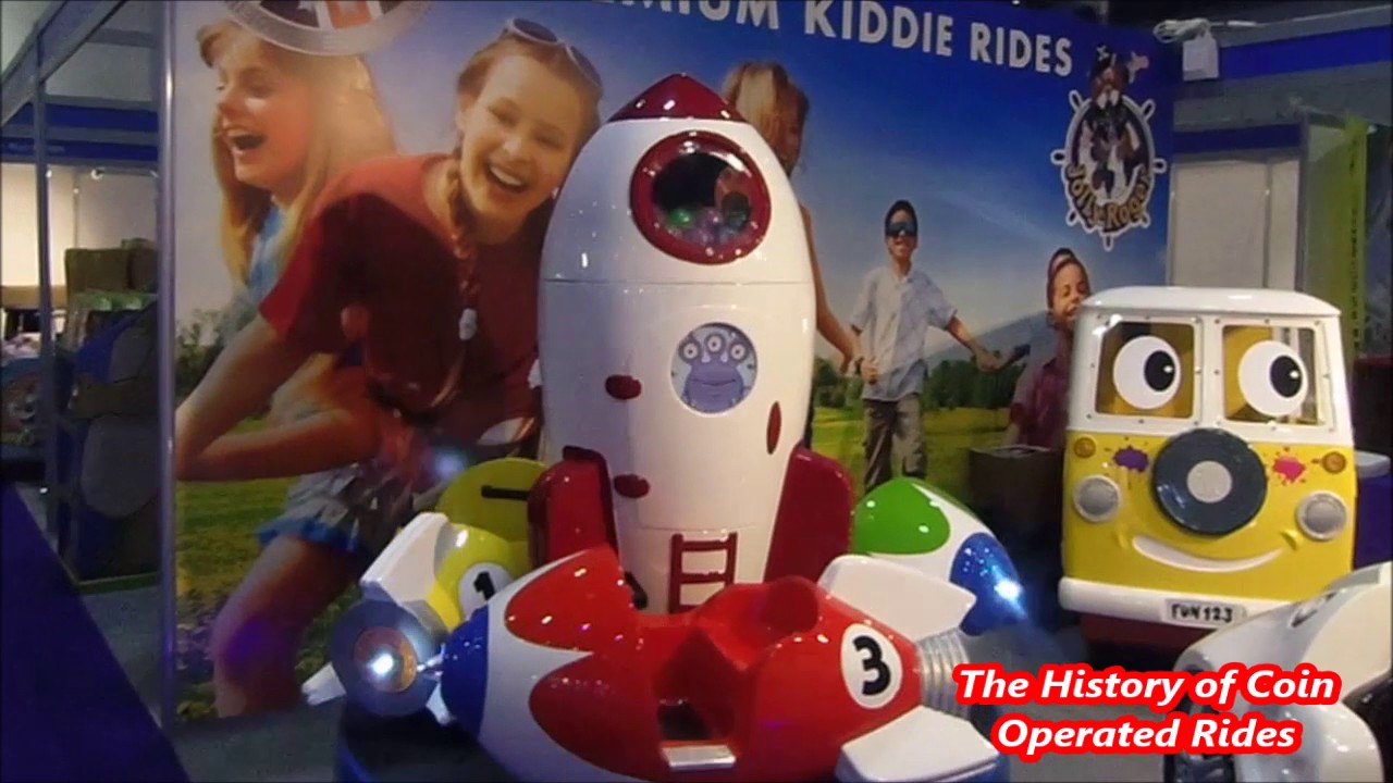 2010s Coin Operated Roundabout Kiddie Ride - Astro-Vend Rocket Carousel ...