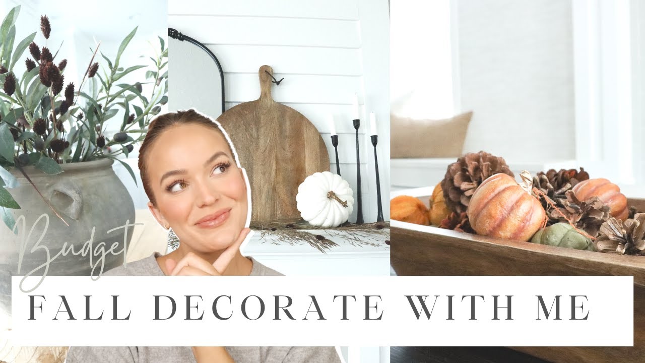 Budget Fall Decorate With Me || Affordable Fall Decor - YouTube