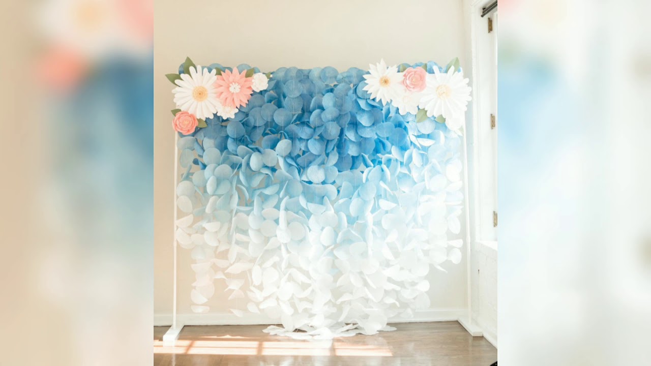 paper circle garland #diy backdrops ideas | Paper Craft's ideas - YouTube