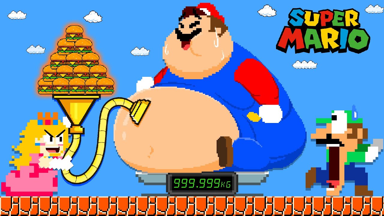 Super Mario Bros: The Princess PEACH Vs FAT MARIO Maze Escape | The ...