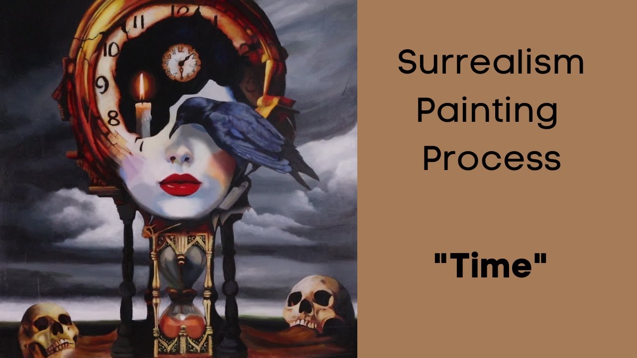 Surrealism Painting//The Concept of Time - YouTube