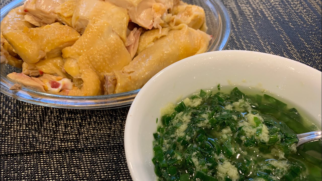 Dad’s Recipe: Chinese White Cut Chicken with Ginger Scallion Dip Sauce ...