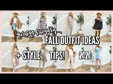 NURSING FRIENDLY FALL OUTFIT IDEAS! STYLE TIPS FOR BREASTFEEDING 2020 | OLIVIA ZAPO