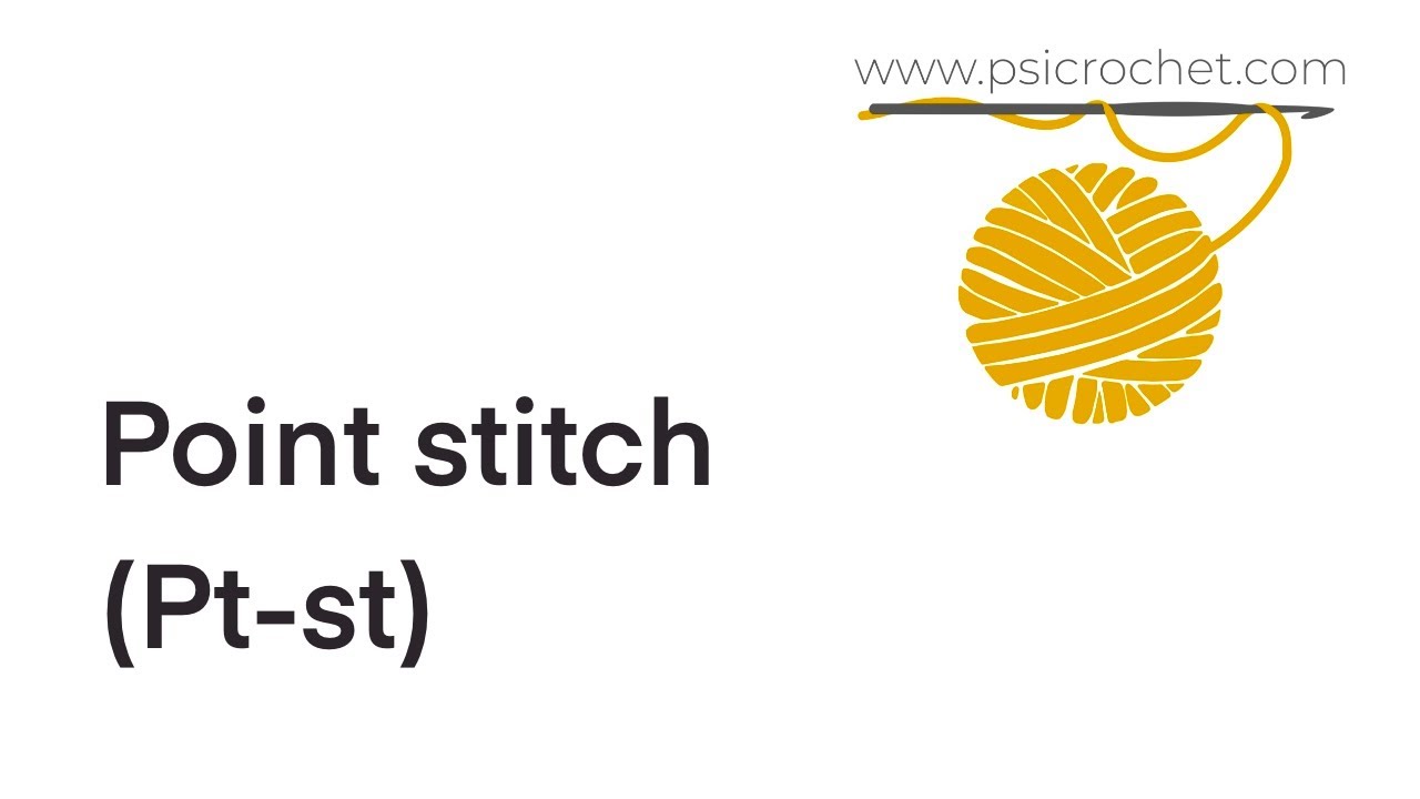 How to crochet the Point stitch - YouTube