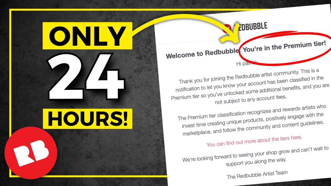 How I Got a Premium Redbubble Account In Less Than 24 Hours! - YouTube