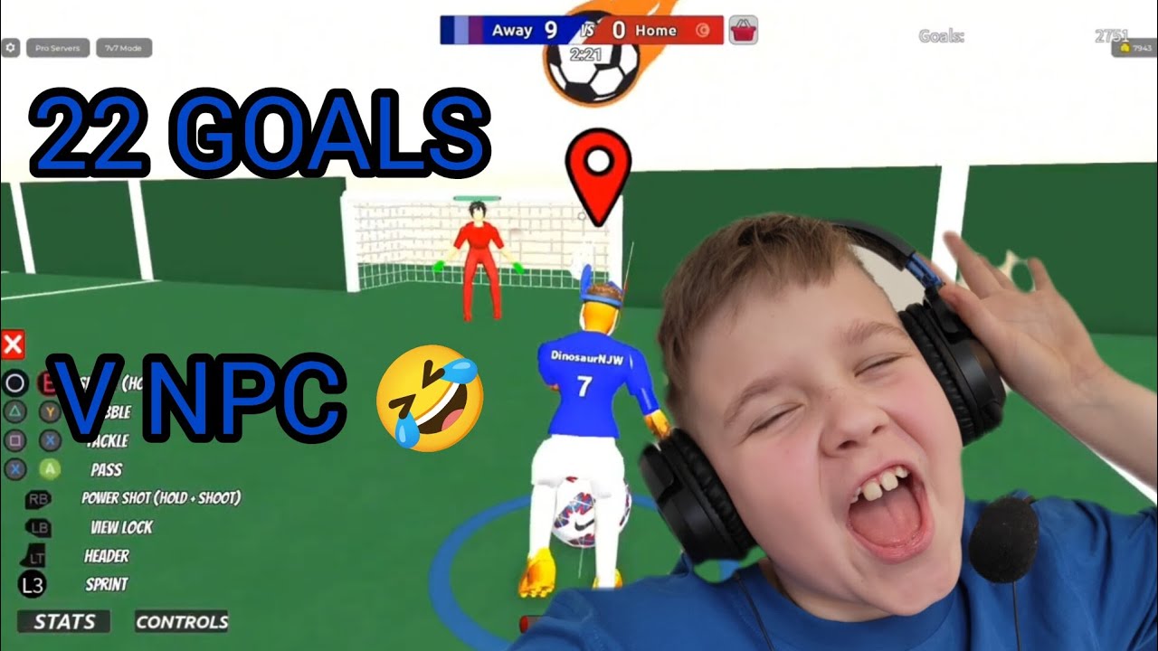 Realistic street soccer ROBLOX 22 GOALS V NPC 🤣 #realisticstreetsoccer ...