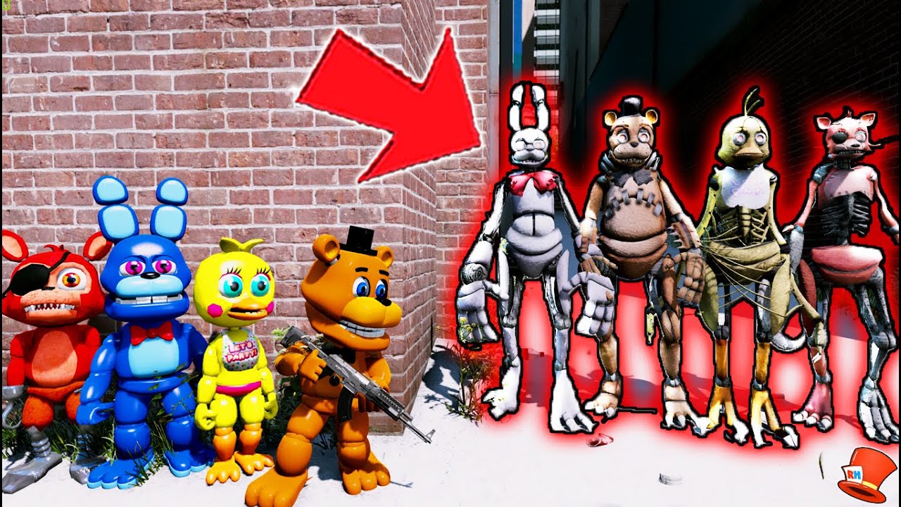 Can FNAF World Animatronics BEAT All DRAWKILL Animatronics? (GTA 5 Mods ...
