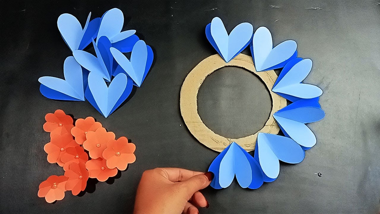 2 Easy and Beautiful Paper Wall Hanging /Paper Craft For Home ...