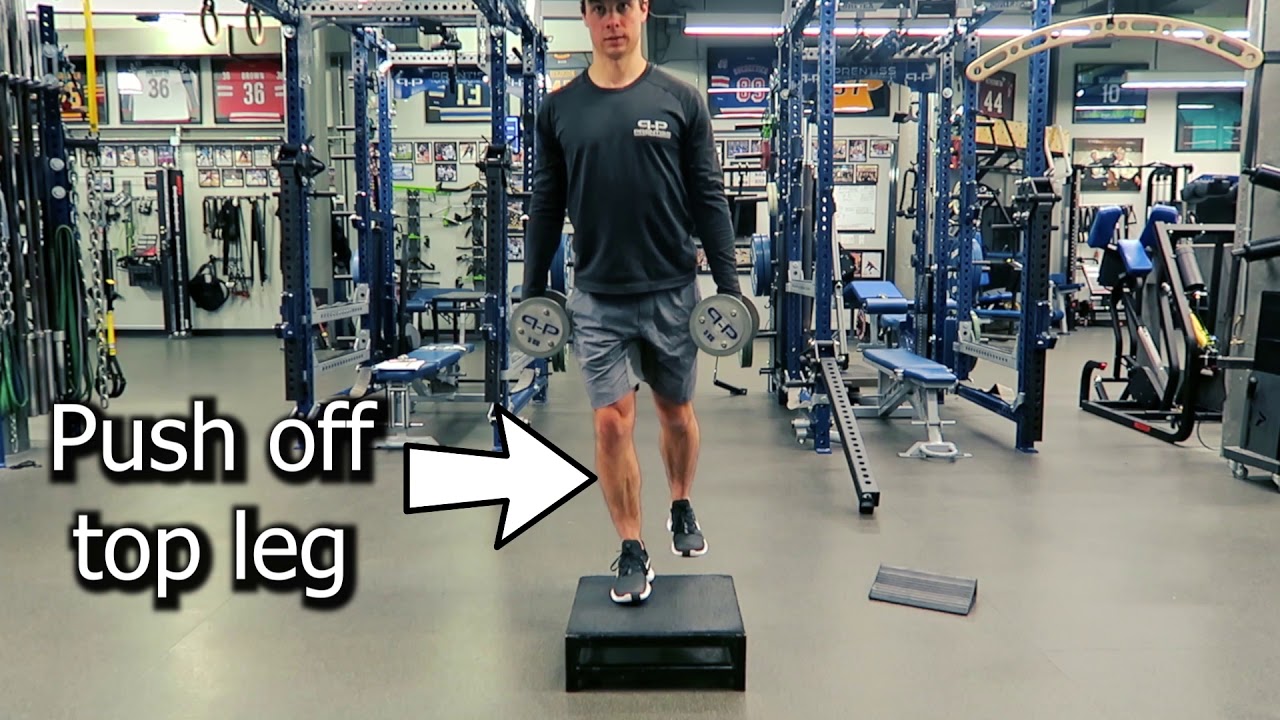Dumbbell Low Box Step Up - YouTube